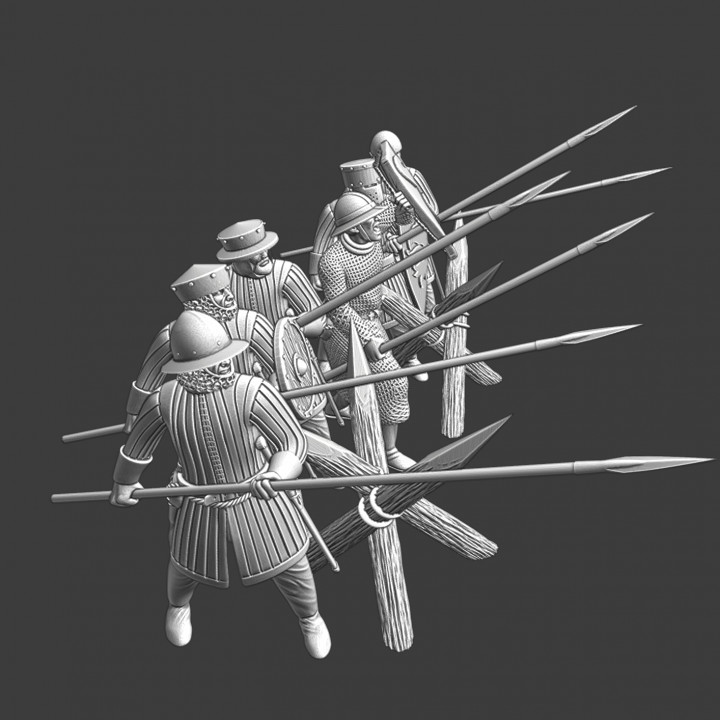 3D Printable Medieval infantry formation : Bundle #1 by Northern ...
