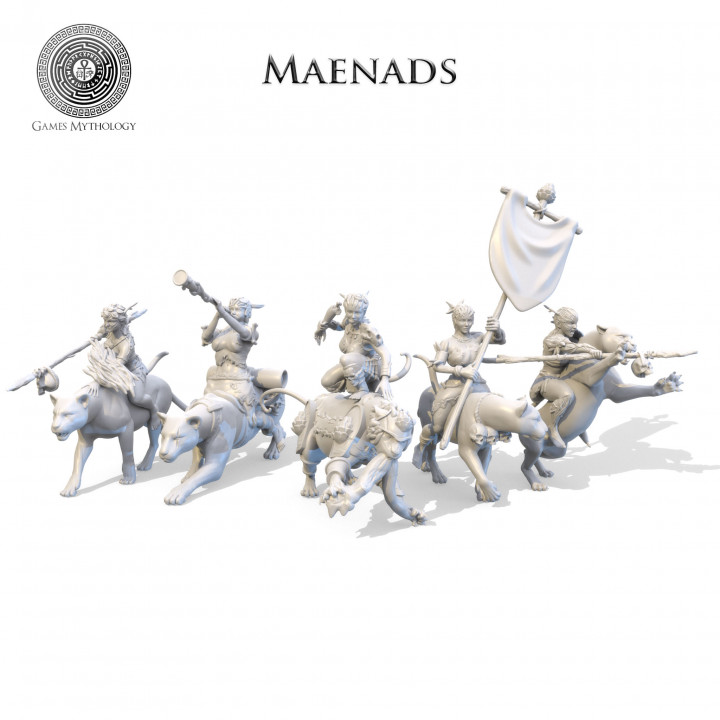 3D Printable Maenads by Games Mythology