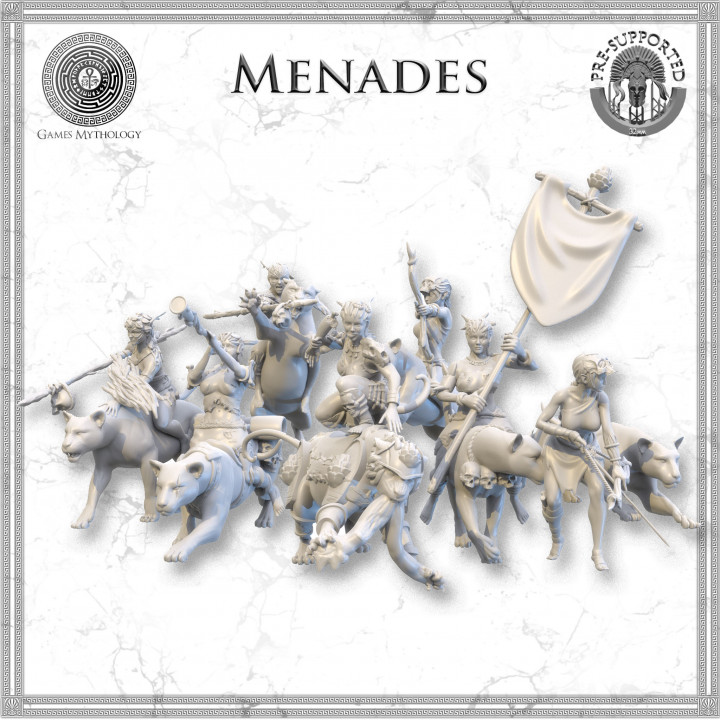 3D Printable Maenads by Games Mythology