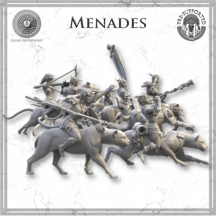 3D Printable Maenads by Games Mythology