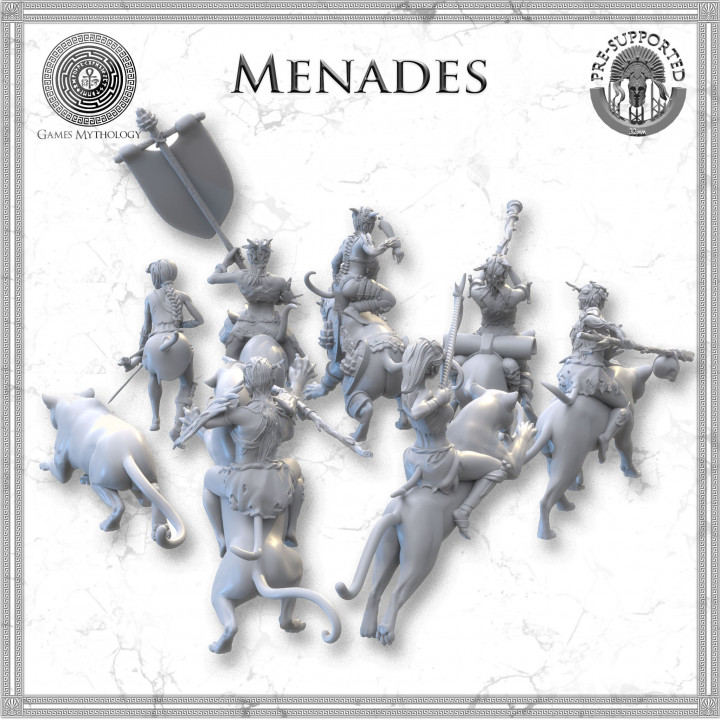 3D Printable Maenads by Games Mythology