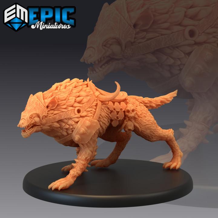 3D Printable Warg Mount / Wild Creature / Dire Wolf Beast / Classic ...