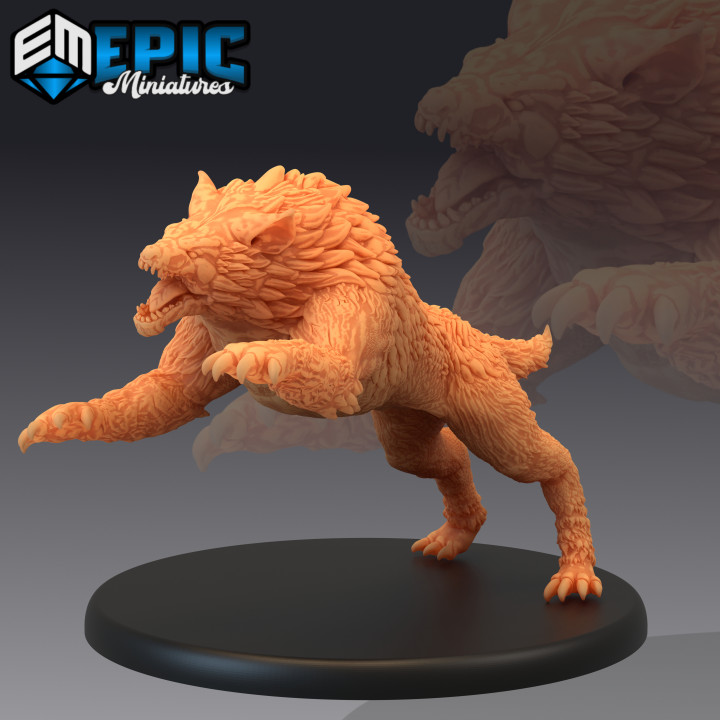 3D Printable Warg Set / Wild Creature / Dire Wolf Beast / Classic ...