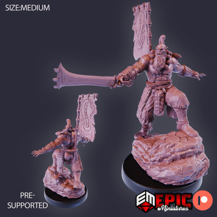 3D Printable Orc Blade Master Monk Set / Green Skin Army Warrior ...