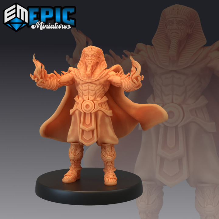 3D Printable Great Pharaoh / Ancient Egyptian Monarch / Desert Ruler by ...