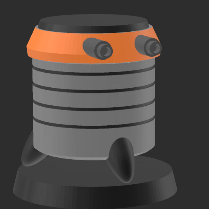 3D Printable Stationary Turret (Now with legs!) by Venator