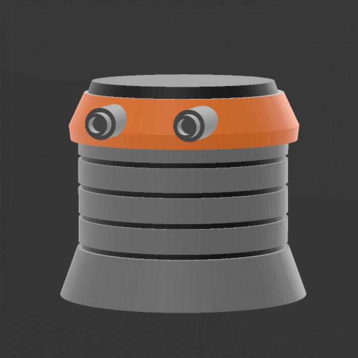 3D Printable Stationary Turret (Now with legs!) by Venator