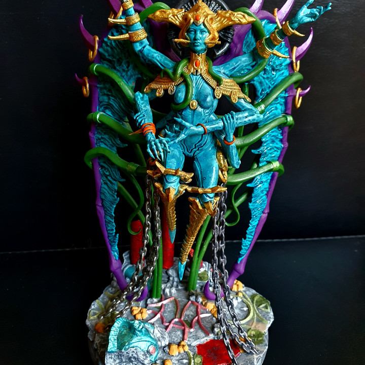 3D Print of Rakid the Slithering Sorceress, Conjuress of Craving ...