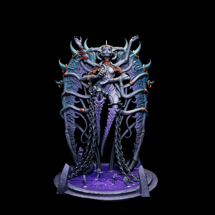 3D Printable Rakid the Slithering Sorceress, Conjuress of Craving ...