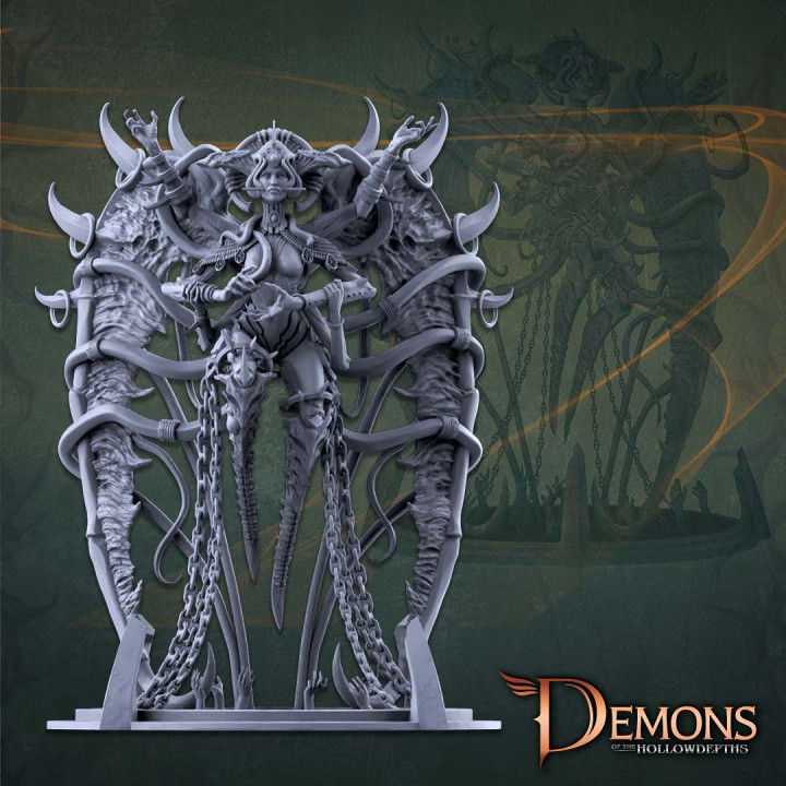 3D Printable Rakid the Slithering Sorceress, Conjuress of Craving ...