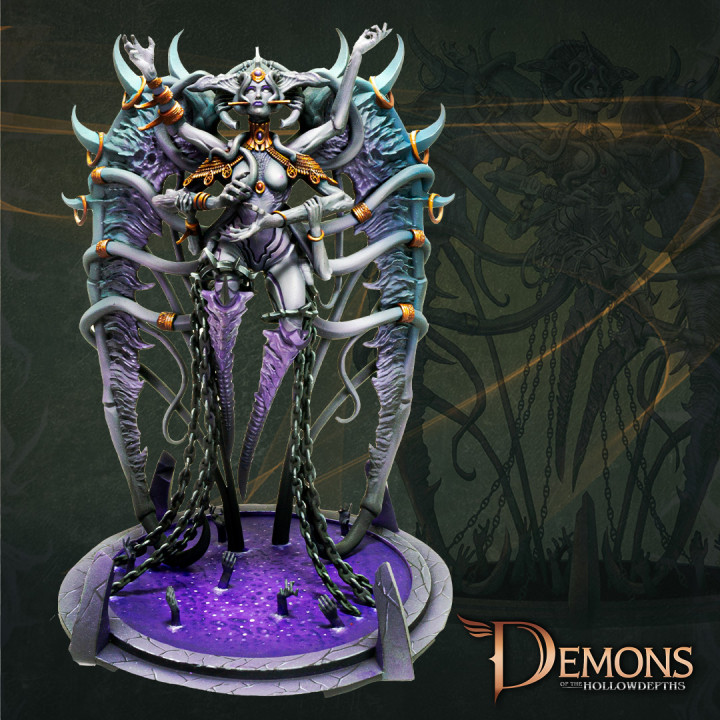 3D Printable Rakid the Slithering Sorceress, Conjuress of Craving ...