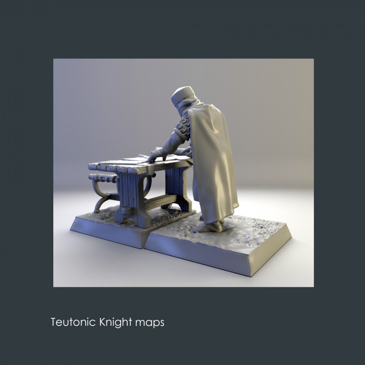 3D Printable TEUTONIC KNIGHT MAPS by vinciminiatures