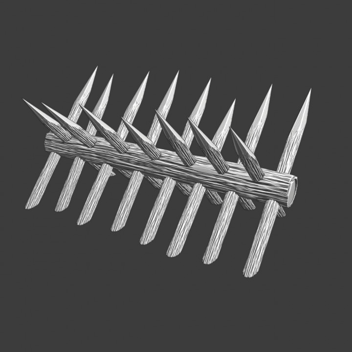 3D Printable Cheval de frise - Medieval protection by Northern Crusades ...