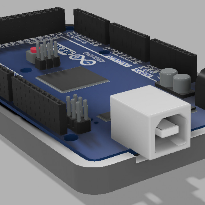 3D Printable Arduino mega bumper case by Martijn Broekhuizen