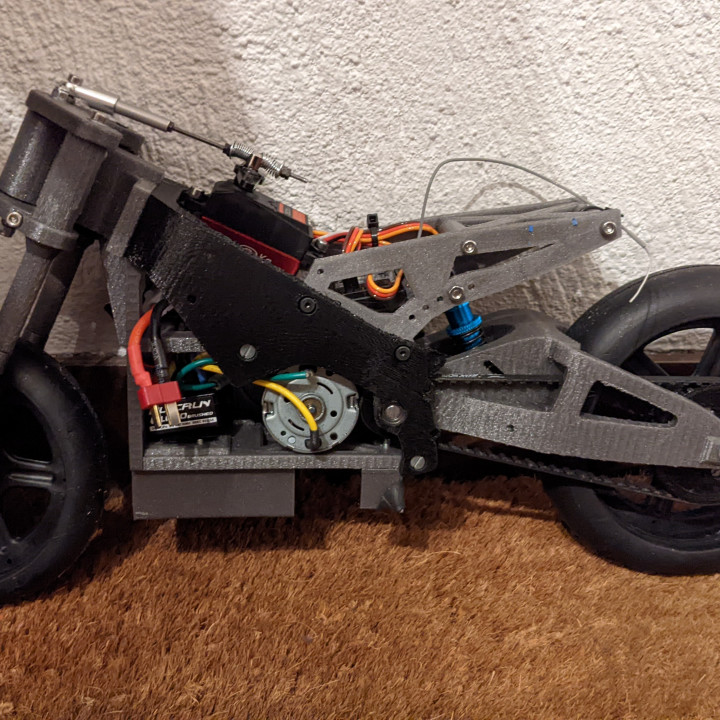 3D Print of MyRCBike Adventure 1/5 RC Bike, Part 1: The Chassis by mrcskol