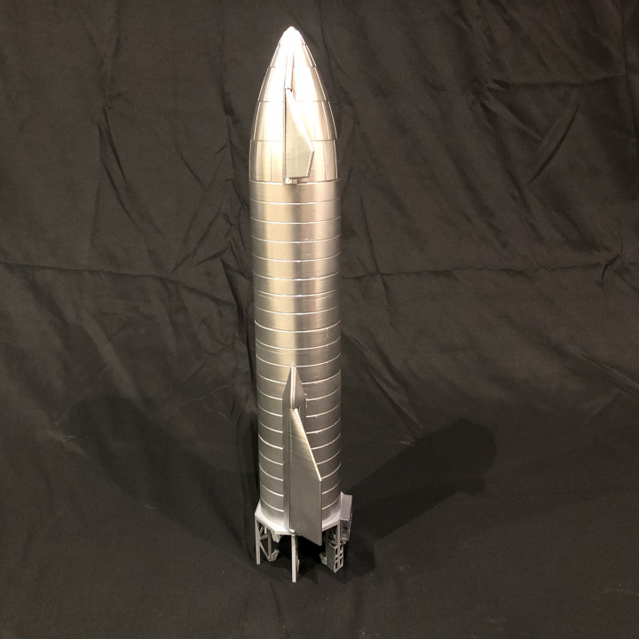 3D Printable SpaceX Starship SN8 by Randy van Ruijven