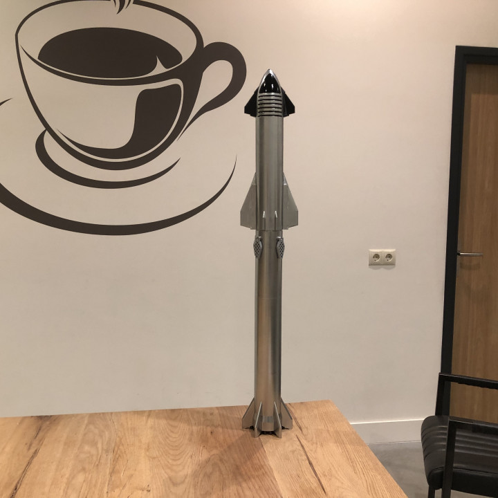 3D Printable SpaceX Starship Superheavy 2020 by Randy van Ruijven