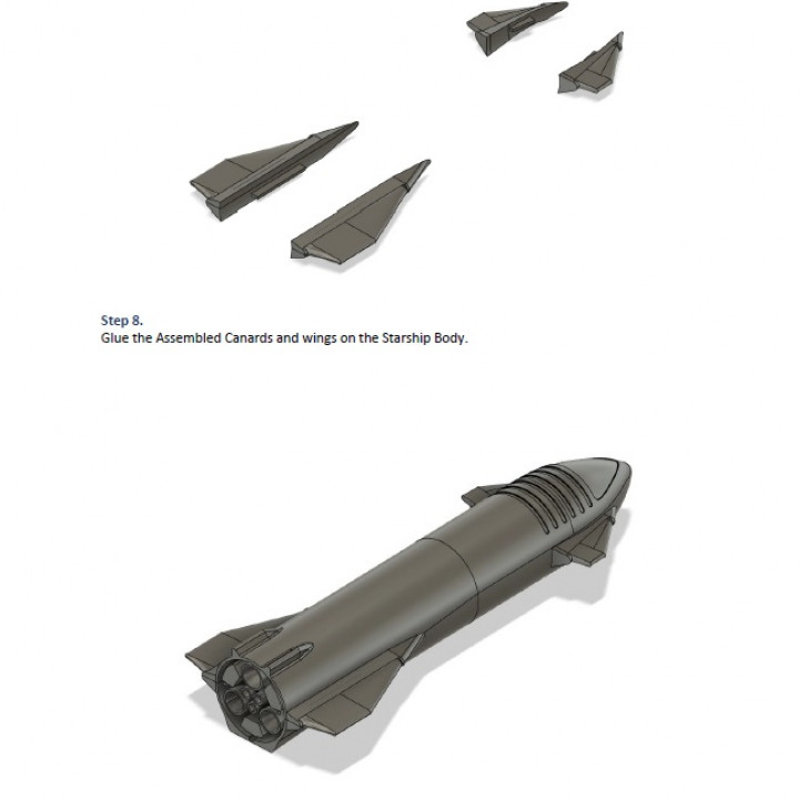 3D Printable SpaceX Starship Superheavy 2020 by Randy van Ruijven