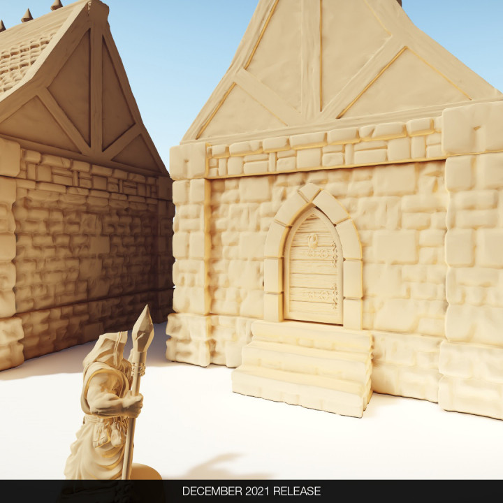 3D Printable Drennheim Modest Houses by Wonder Worlds