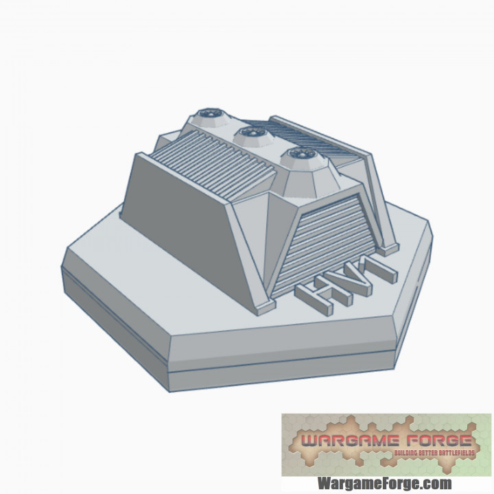 3D Printable Military Vehicle Garage Hex Map Scale HMSMil008 by Wargame ...