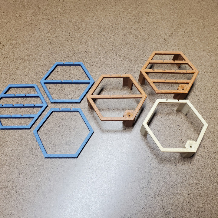 3D Printable Earring Modular Rack by Dan Lynch