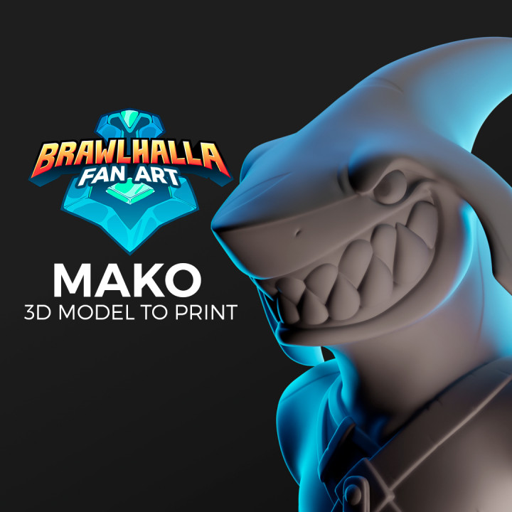 3D Printable Mako Statue by Diego Lopez