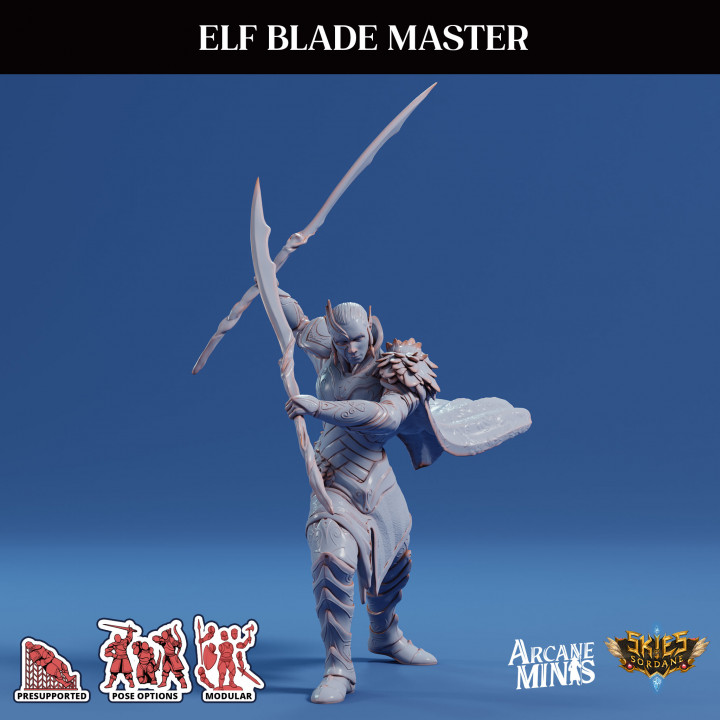 3D Printable Elf Blade Master by Sordane Publishing
