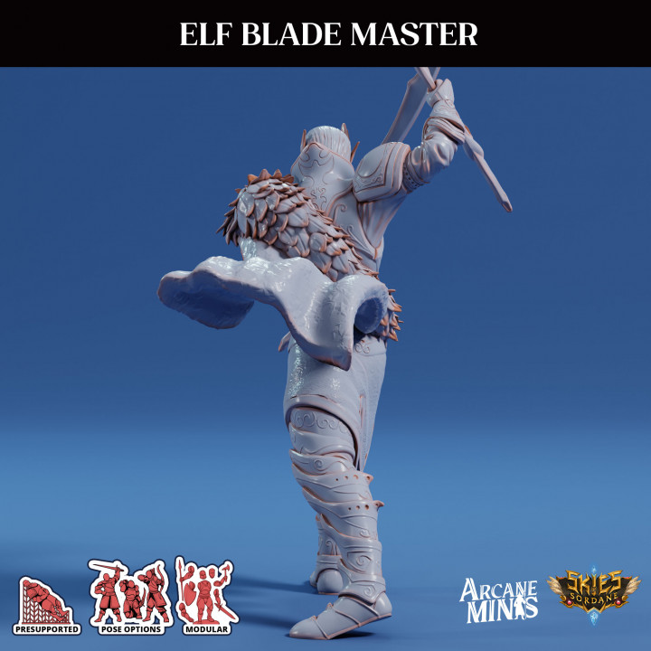 3D Printable Elf Blade Master by Sordane Publishing