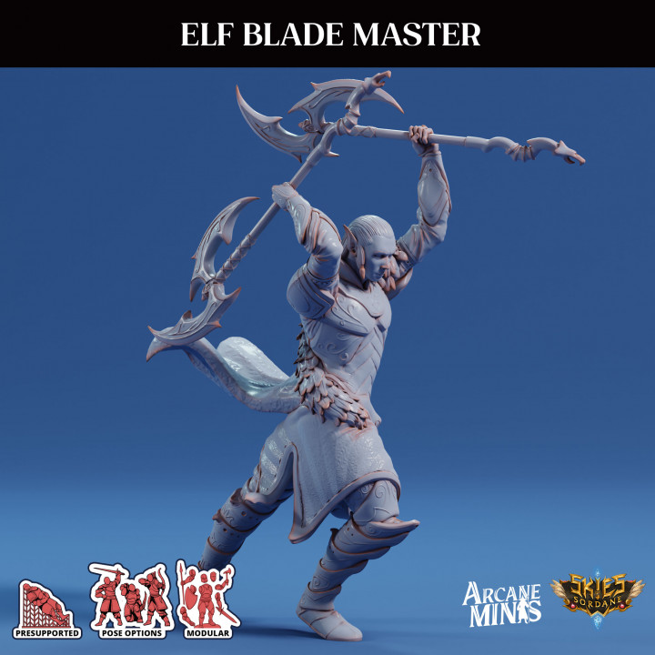 3D Printable Elf Blade Master by Sordane Publishing