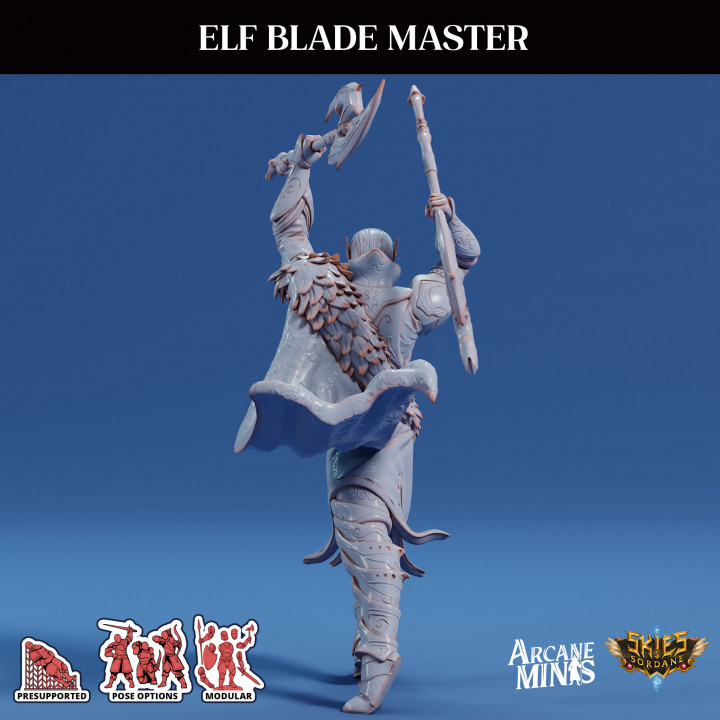 3D Printable Elf Blade Master by Sordane Publishing