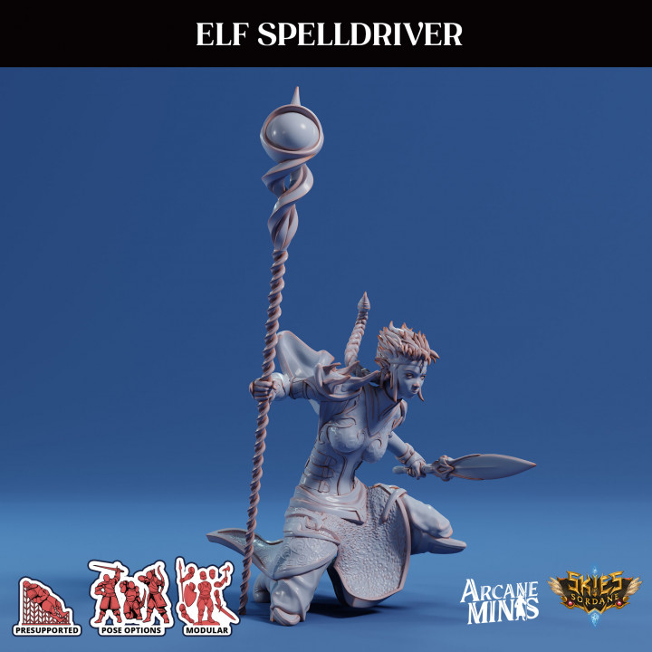 3D Printable Elf Spelldriver by Sordane Publishing