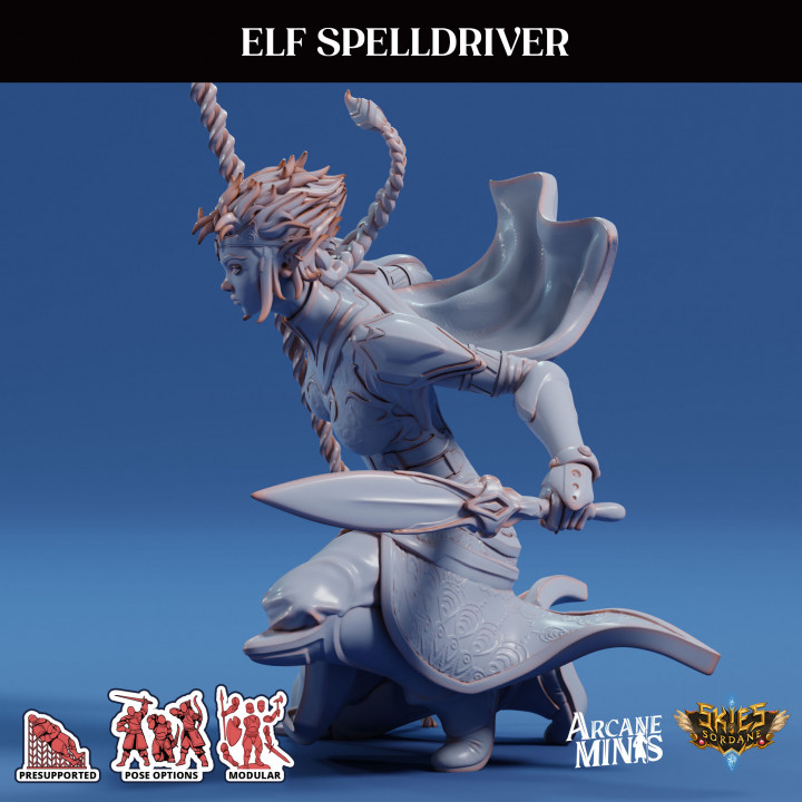 3D Printable Elf Spelldriver by Sordane Publishing