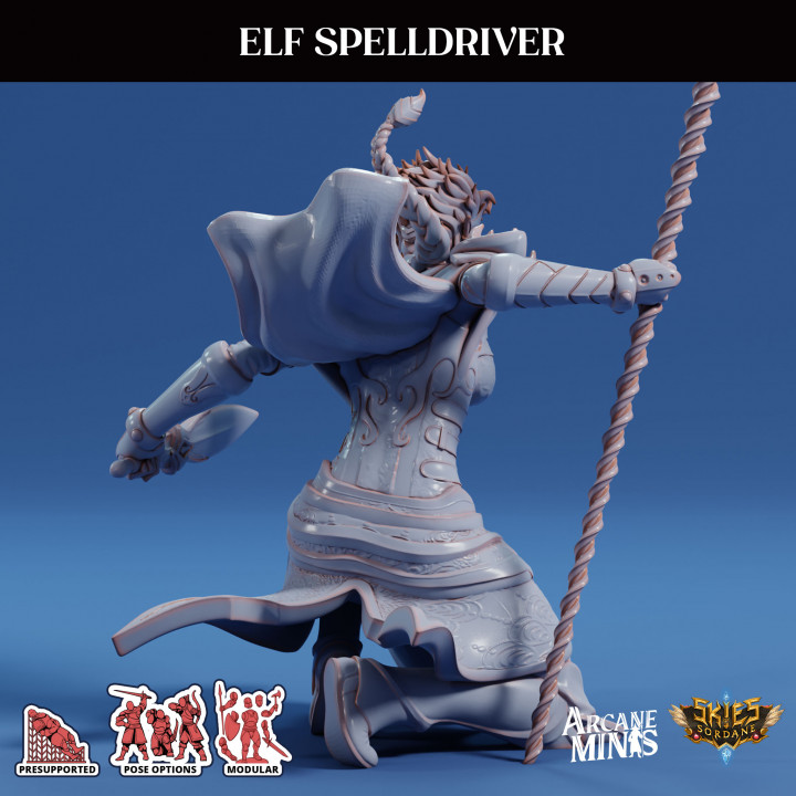 3D Printable Elf Spelldriver by Sordane Publishing