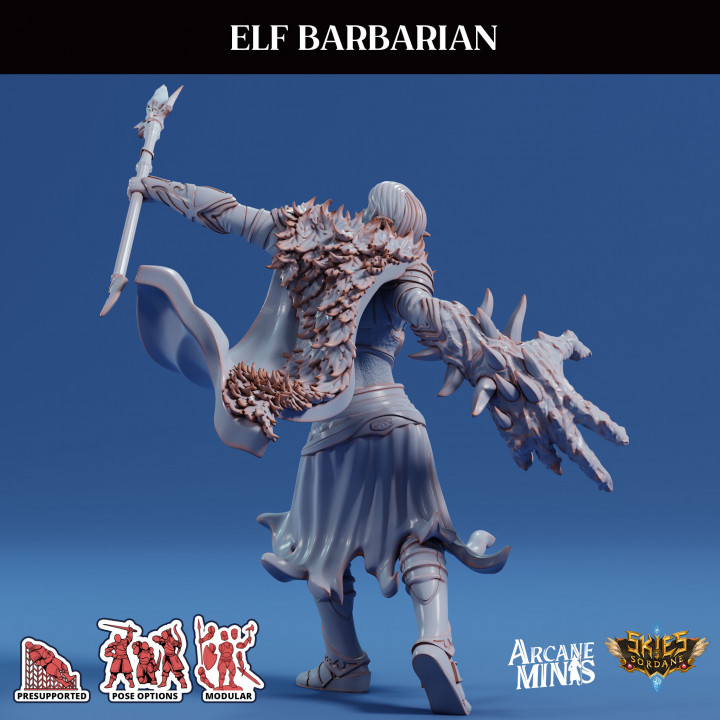 3D Printable Elf Barbarian by Sordane Publishing
