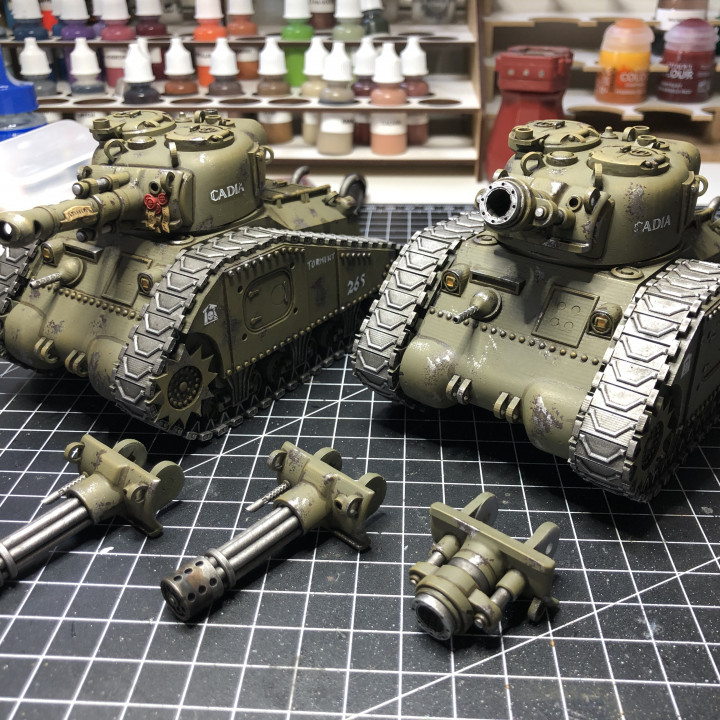 3D Print of United States - M40 Sherman Battle Tank by LuprintsStuff