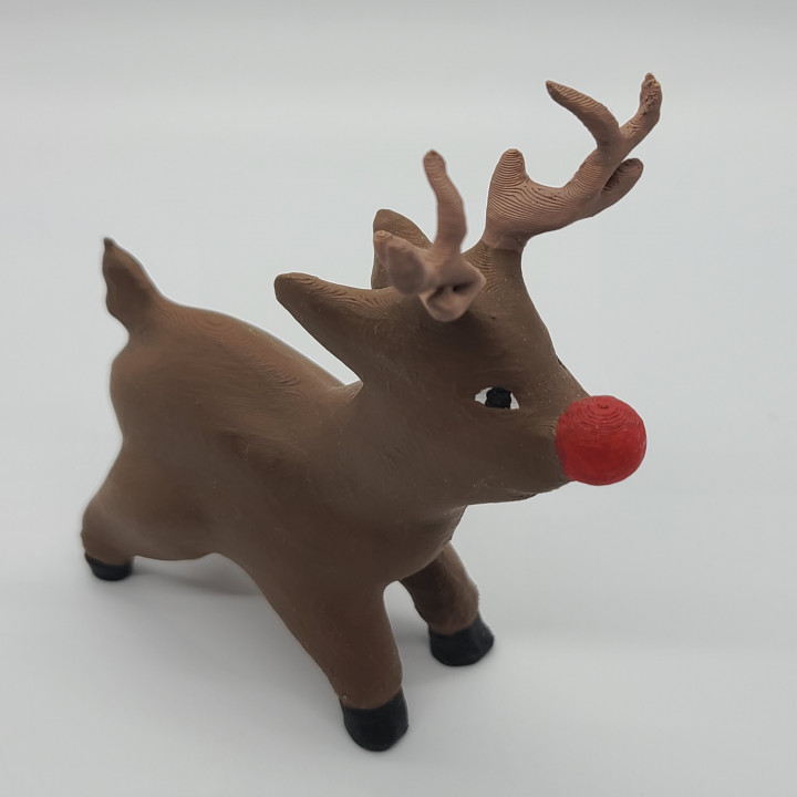 3D Printable Reindeer by Andrew Goldberg