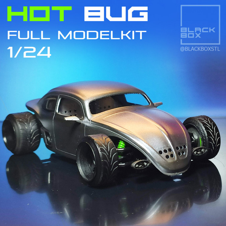 3D Printable HOT BUG 1/24 FULL MODELKIT by black-box-MINIATURES STL