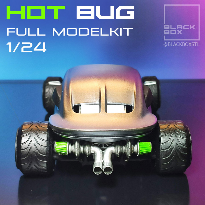 3D Printable HOT BUG 1/24 FULL MODELKIT by black-box-MINIATURES STL