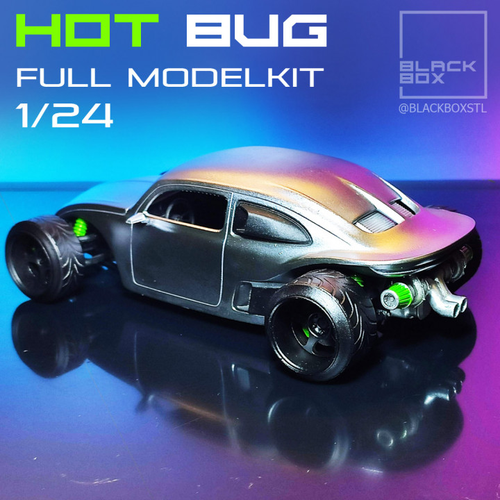 3D Printable HOT BUG 1/24 FULL MODELKIT by black-box-MINIATURES STL
