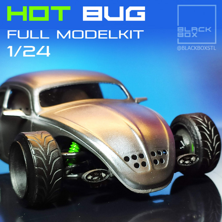 3D Printable HOT BUG 1/24 FULL MODELKIT by black-box-MINIATURES STL