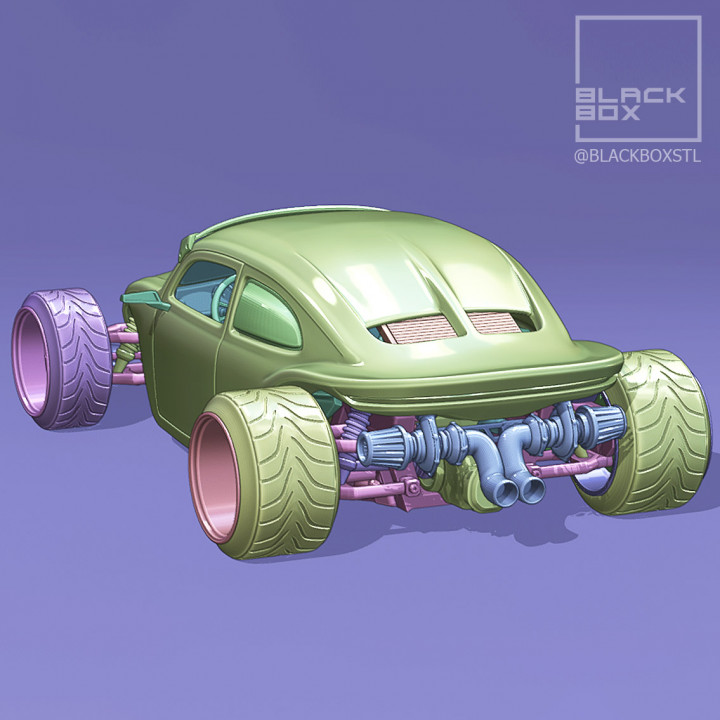 3D Printable HOT BUG 1/24 FULL MODELKIT by black-box-MINIATURES STL