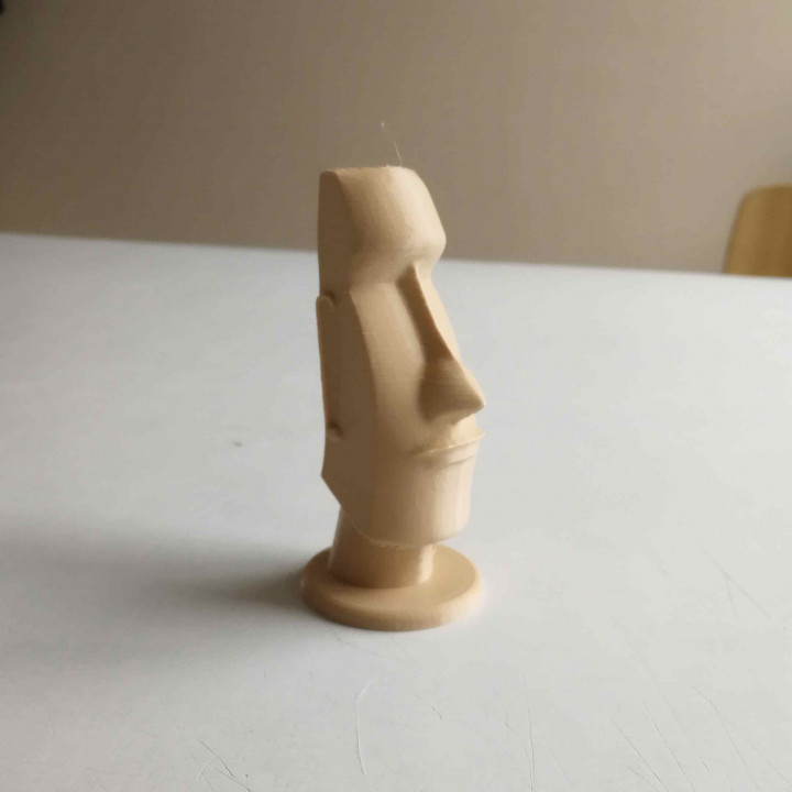 3D Printable Moai head on easter island by Bolliandi Bernard