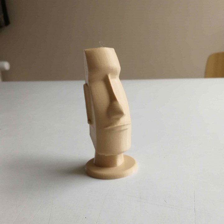 3D Printable Moai head on easter island by Bolliandi Bernard