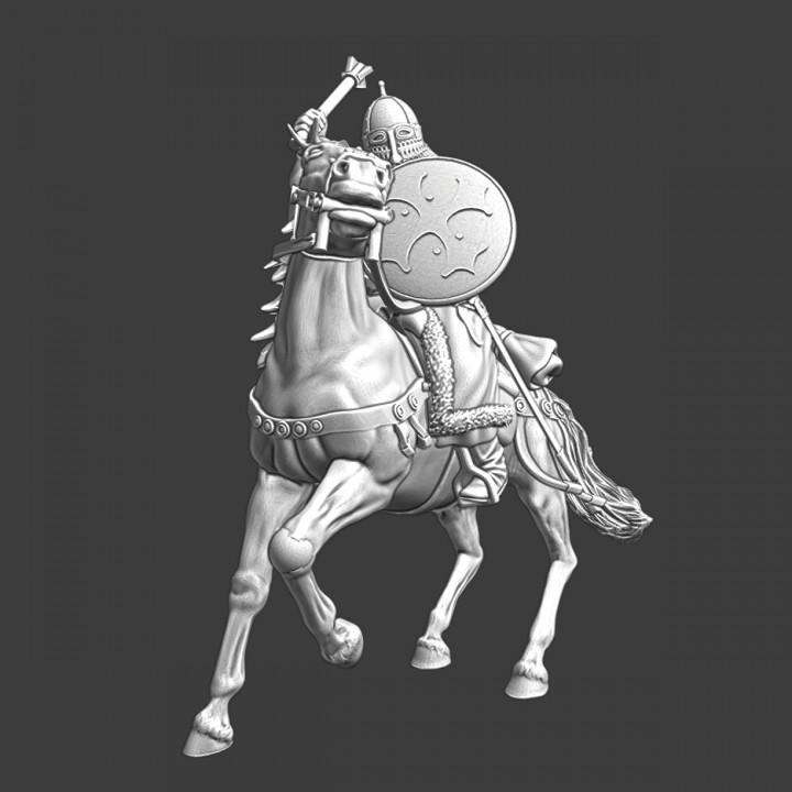 3D Printable Mounted Knight of Novgorod by Northern Crusades Miniatures