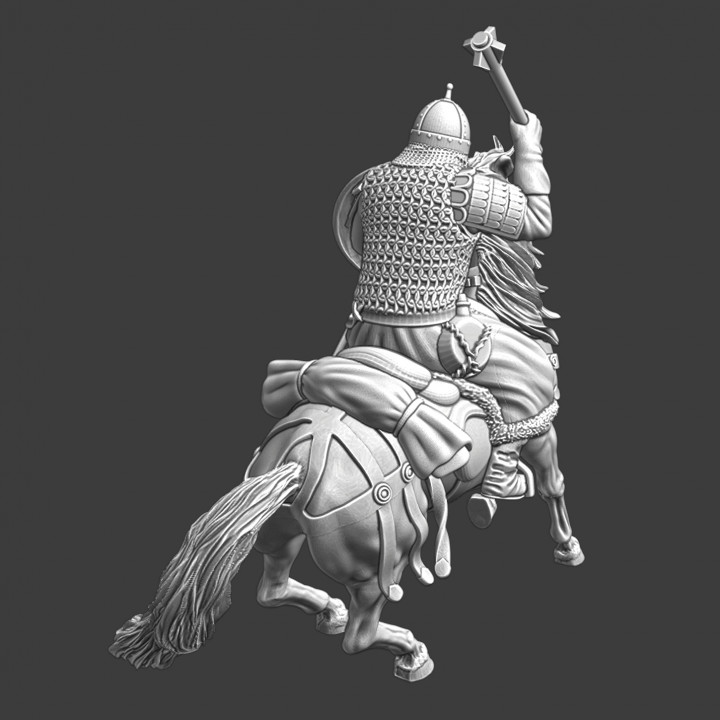 3D Printable Mounted Knight of Novgorod by Northern Crusades Miniatures