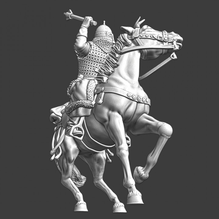 3D Printable Mounted Knight of Novgorod by Northern Crusades Miniatures