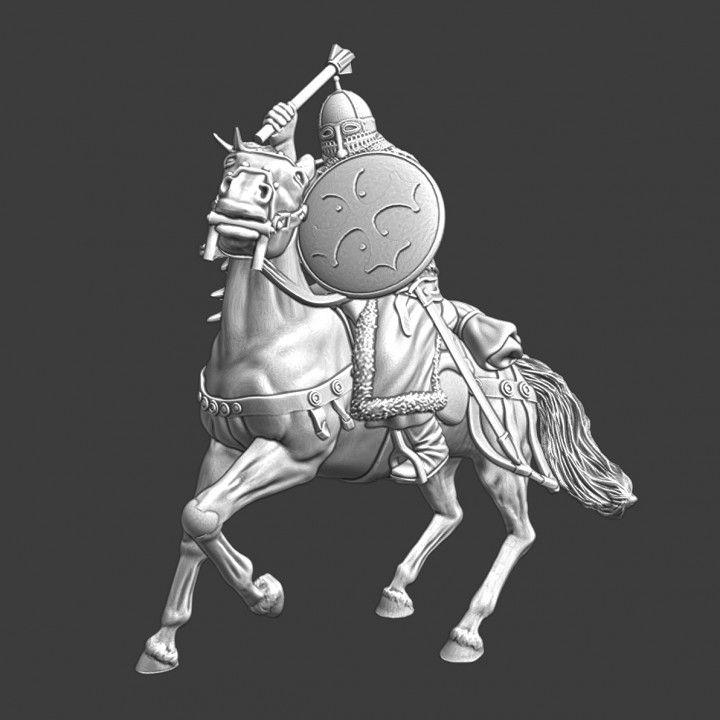 3D Printable Mounted Knight of Novgorod by Northern Crusades Miniatures