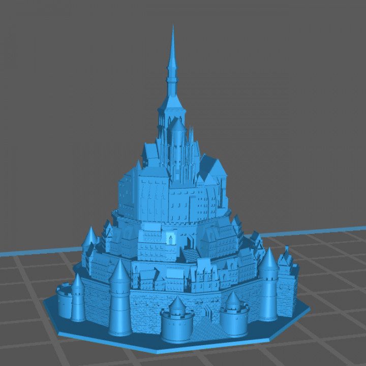 3D Printable Medieval Fantasy Castle 2 by Oliver Spaeth