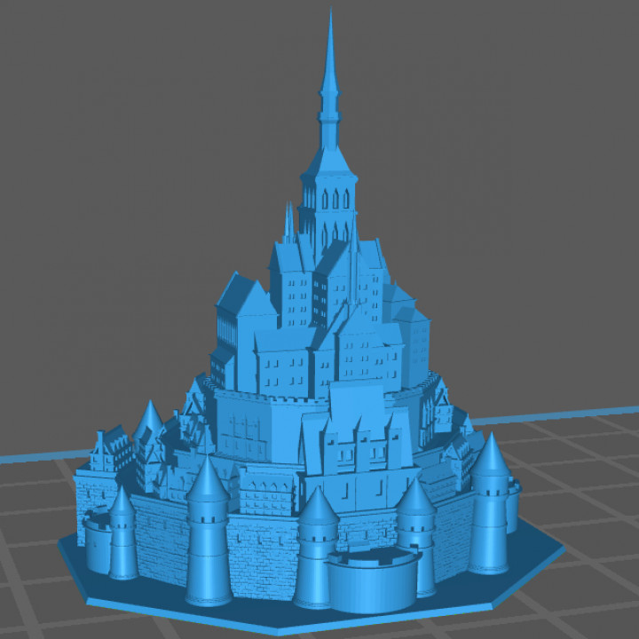 3D Printable Medieval Fantasy Castle 2 by Oliver Spaeth