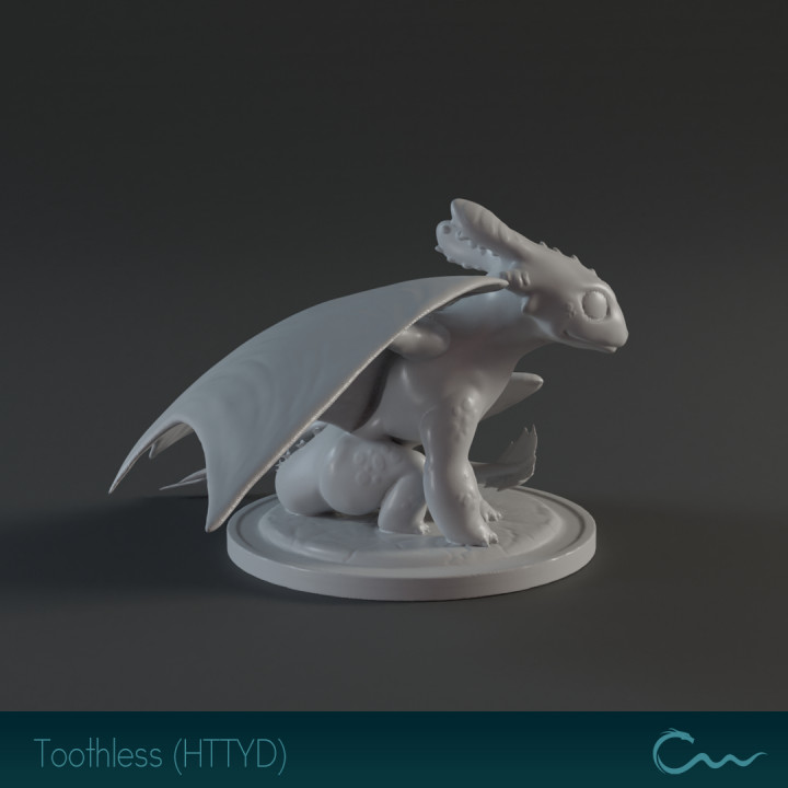 3D Printable Toothless by The Cape Wyrm